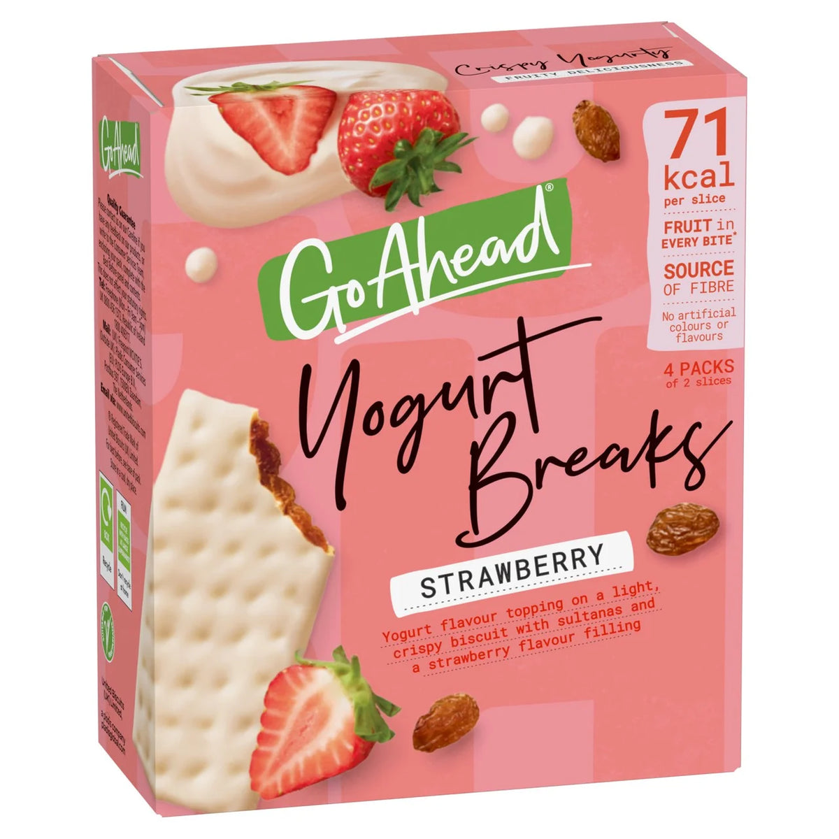 Go Ahead Strawberry Fruit Yogurt Breaks Snack Bars Multipack – Bakkali