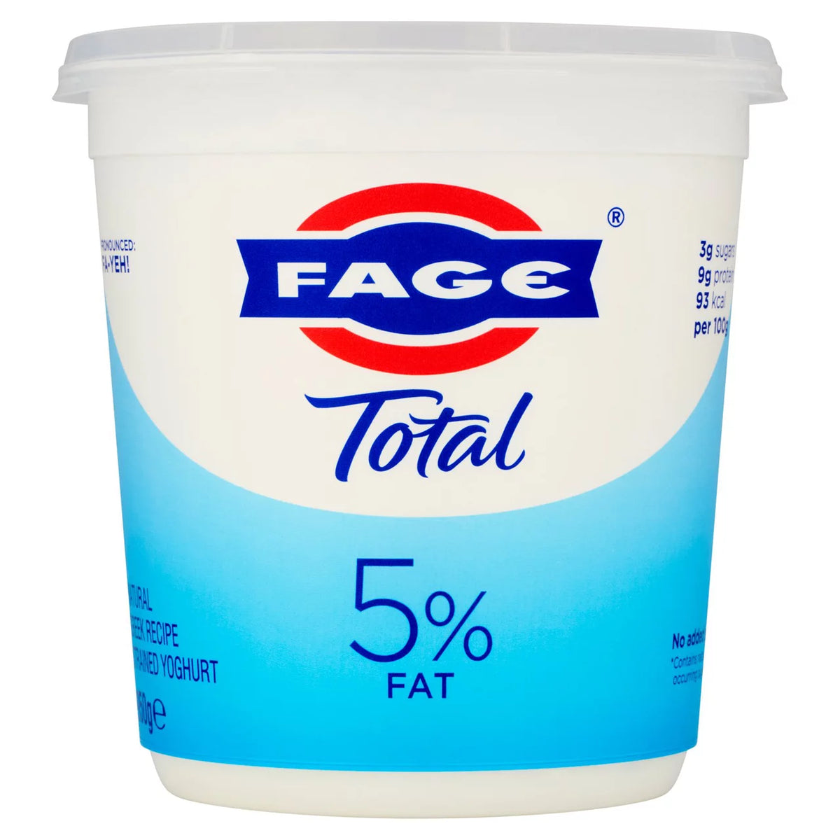 Fage Total 5% Fat Natural Greek Recipe Strained Yoghurt – Bakkali