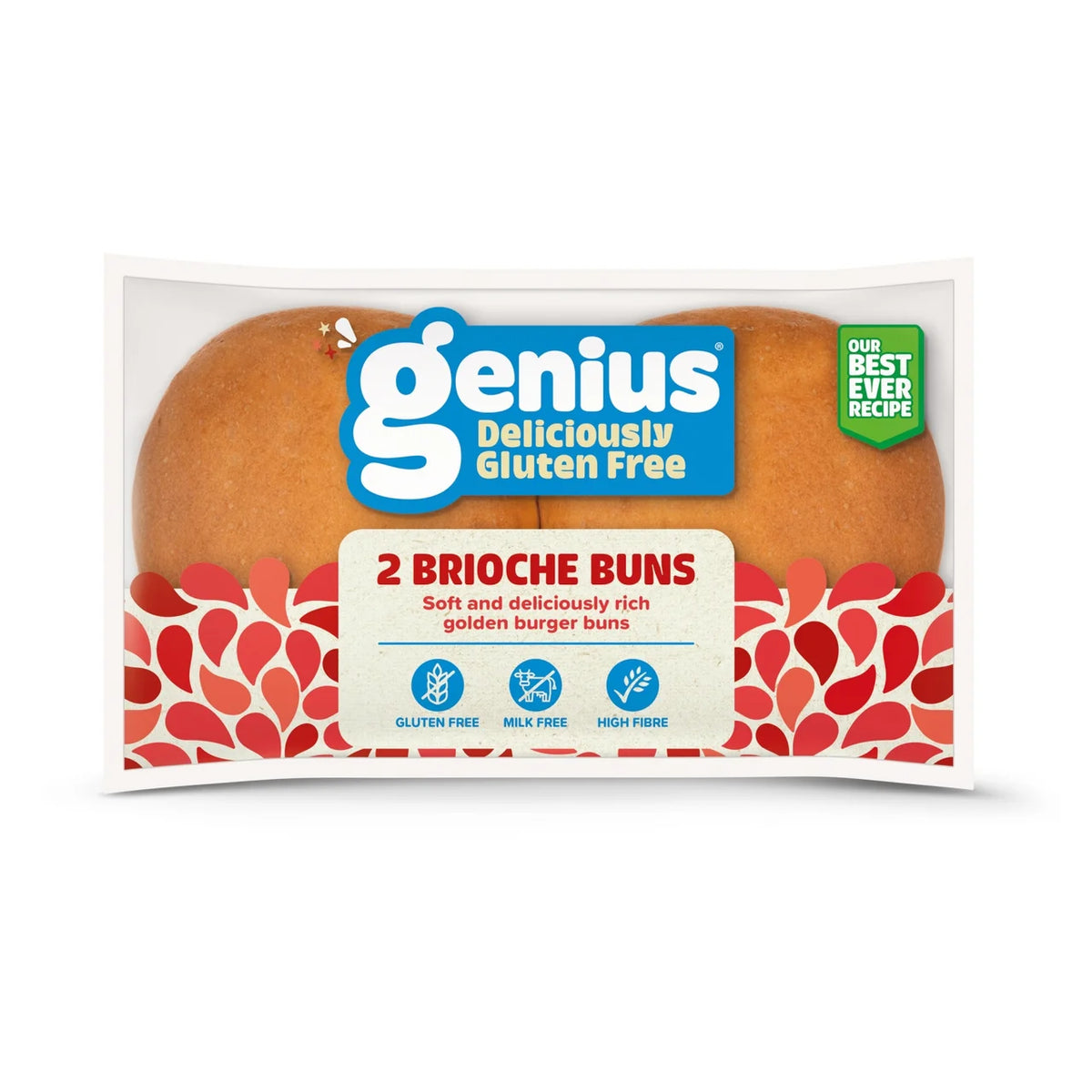 Genius Gluten Free Brioche Burger Buns 2 per pack – Bakkali
