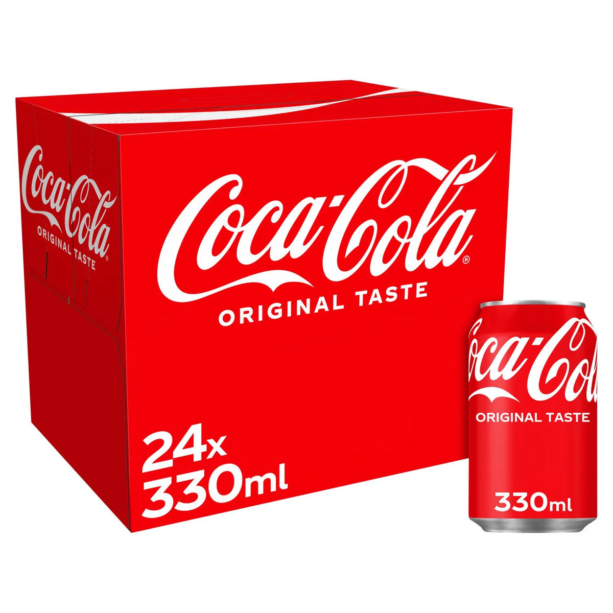 Coca-Cola Original Taste Cans 24 x 330ml – Bakkali